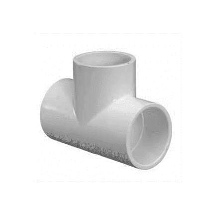Sch. 40 PVC Tee 3/4 in. Slip – Cleartub