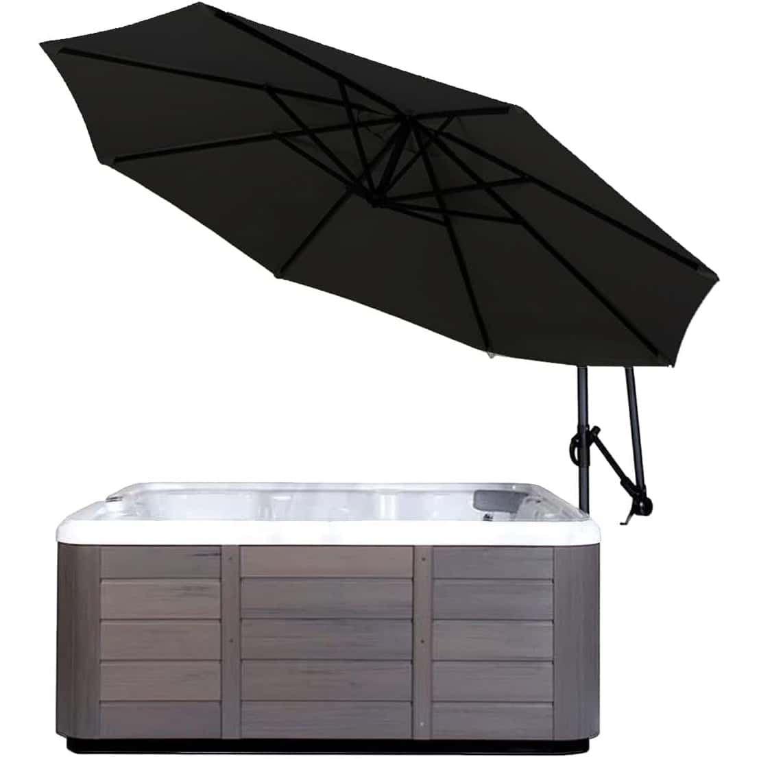 Cantilever Sunbrella Spa Umbrella - Black – Cleartub