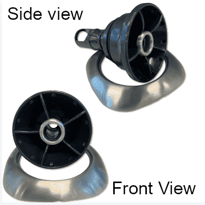 Jet, Shell, 2", Brushed Stainless Steel – Cleartub